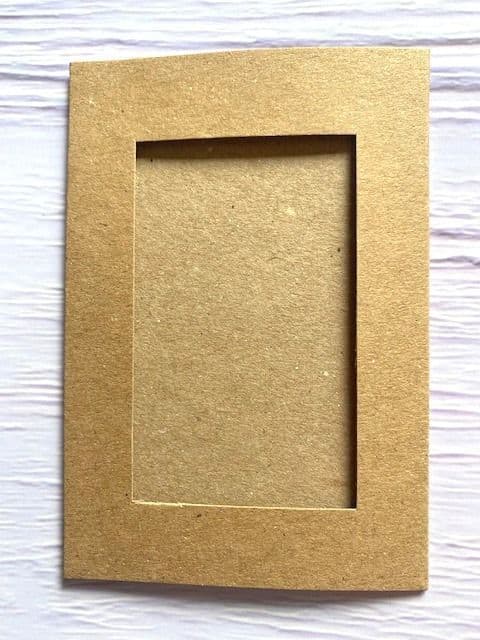 Mini Coloured Rectangle 2 Fold Aperture Card