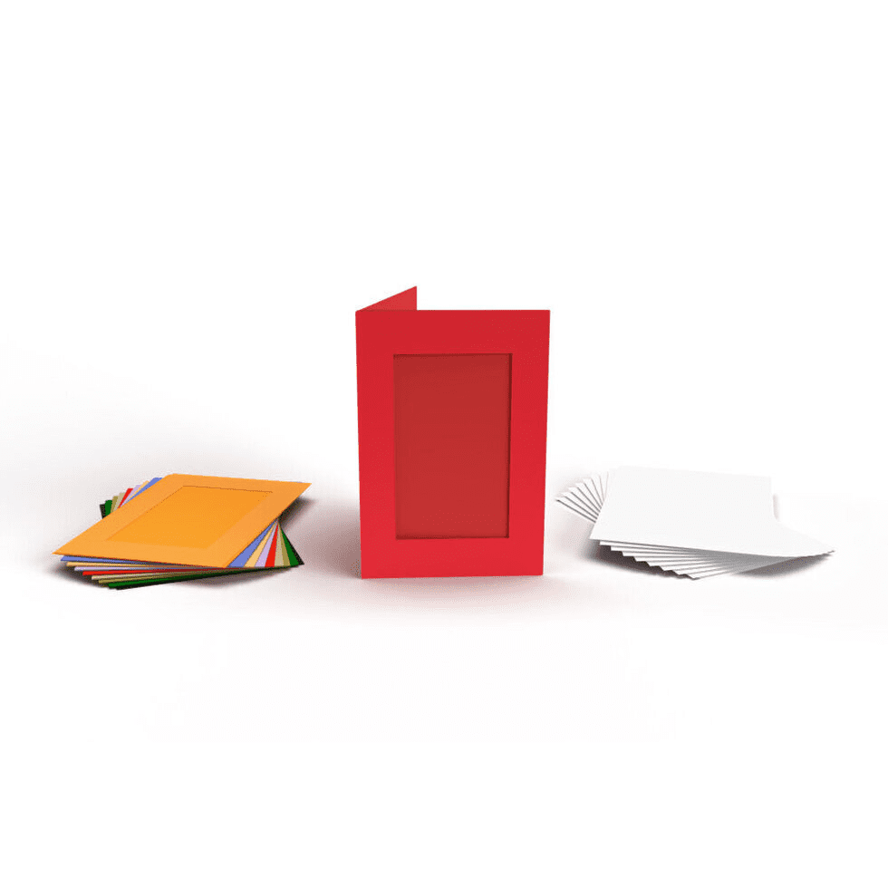 Mini Coloured Rectangle 2 Fold Aperture Card