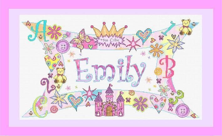 Personalised Little Girl Name Plate - P150236
