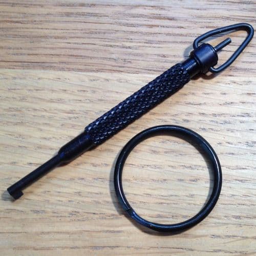 Police Cuff Handcuff ZT11 ZakTool Steel Key, Black