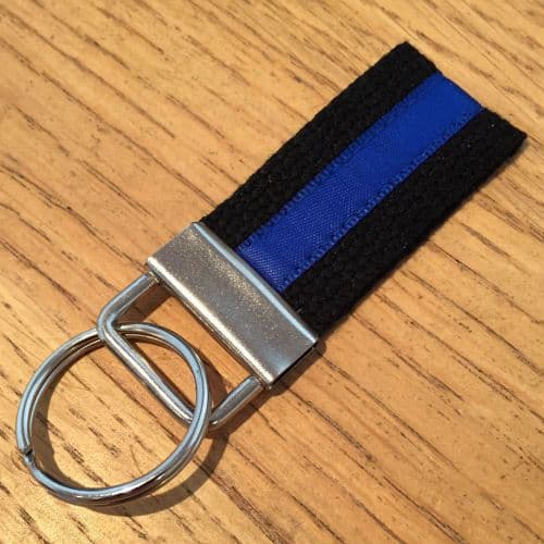 Thin Blue Line Webbing Key Fob TBL 05,