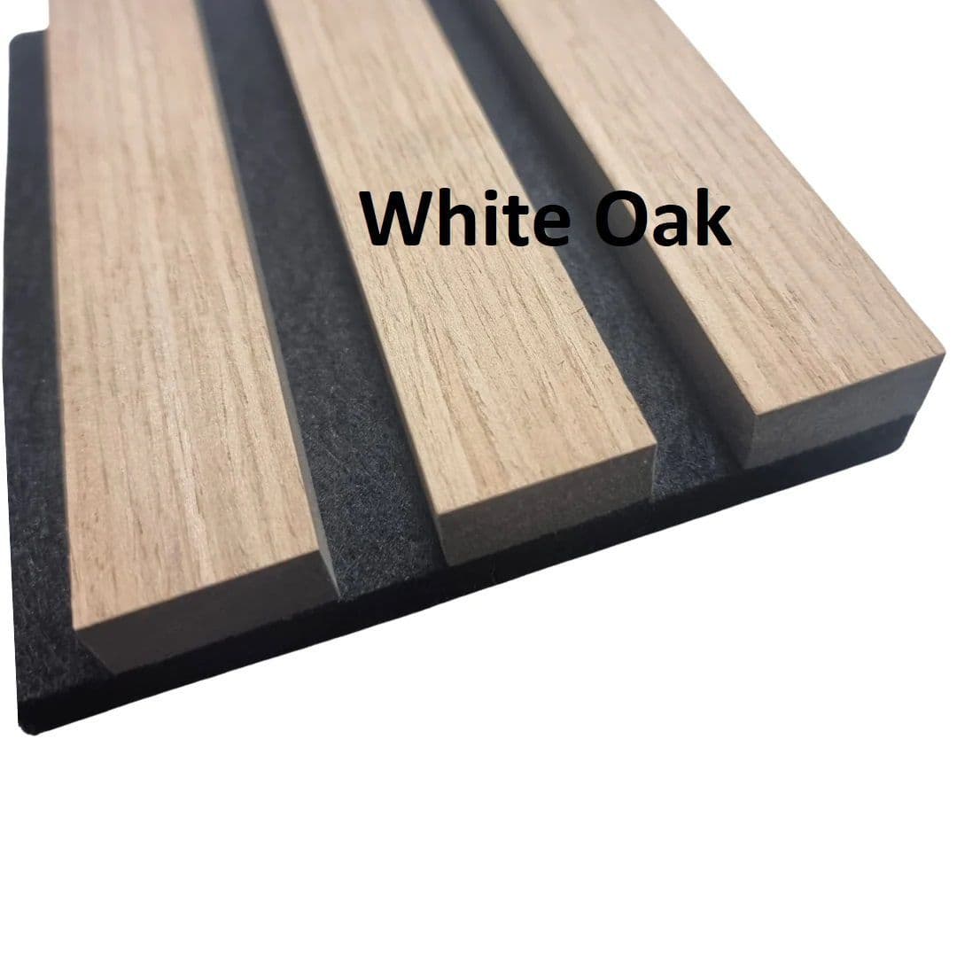 Acoustic Solid Wood Veneer Slatted Wall Panels