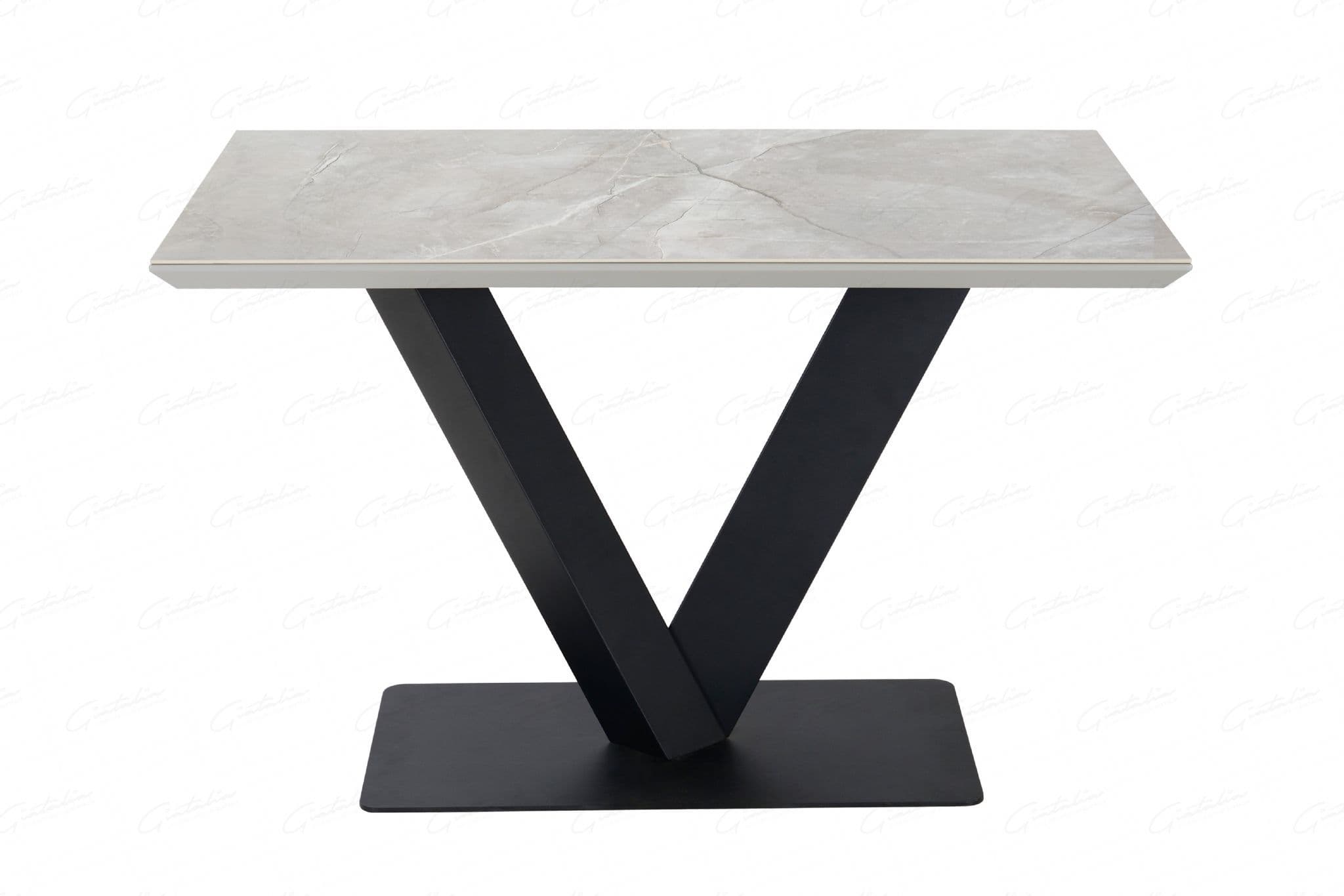 Alessia Grey Ceramic Dining Table