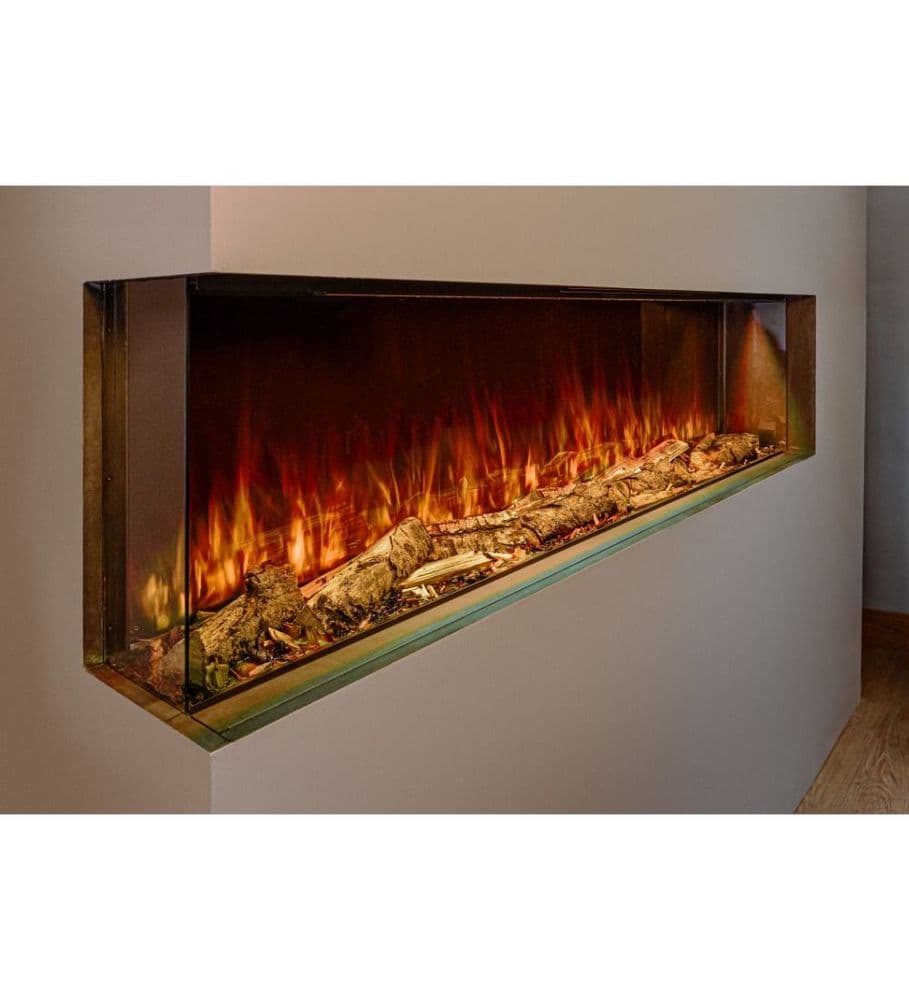 Woodford Hestia Multi-Sided Inset Electric Fireplace 50" 60" 72" HD ...