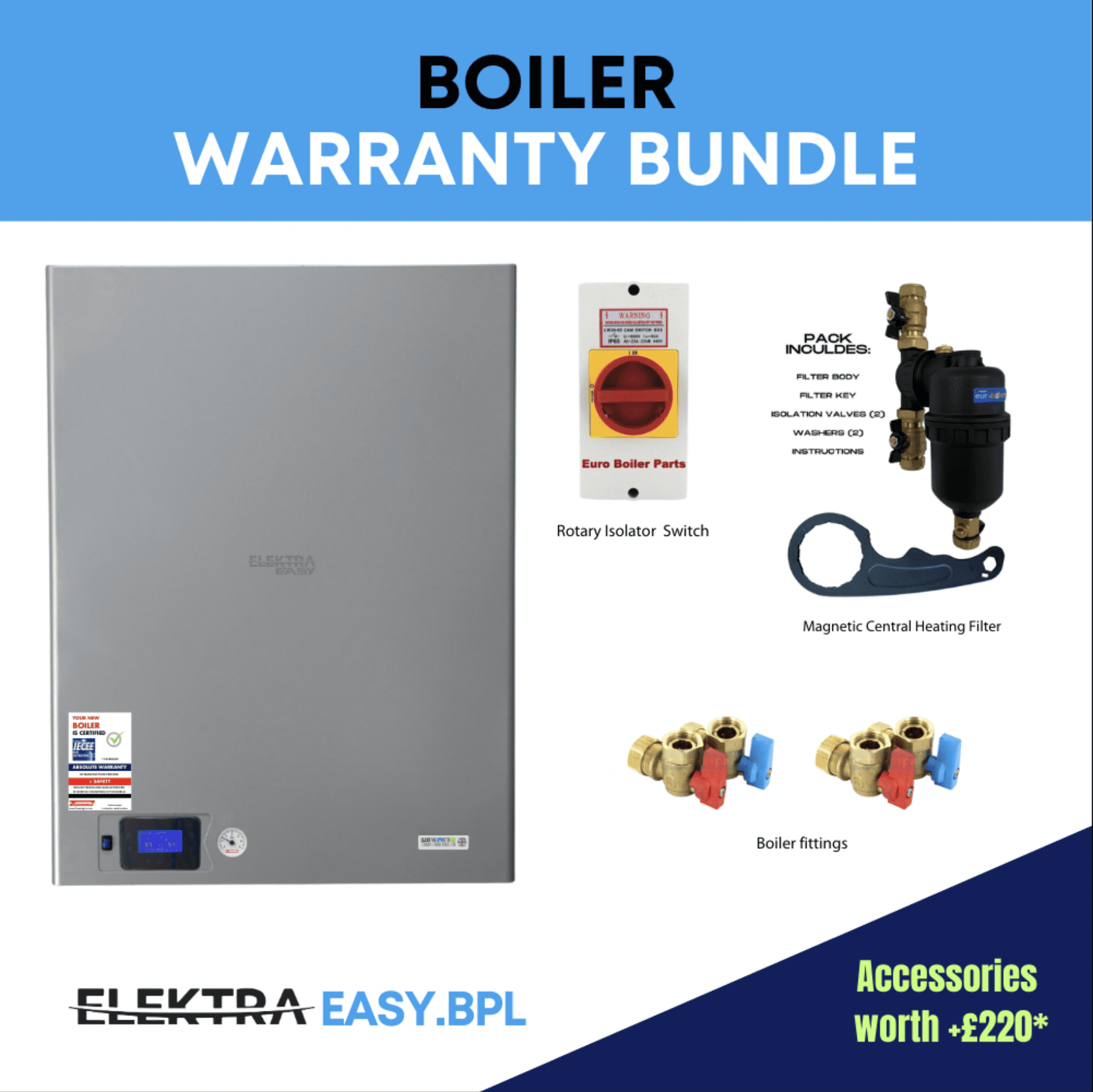 Elektra Electric Combi Boiler 12kw Electric Combi Boiler
