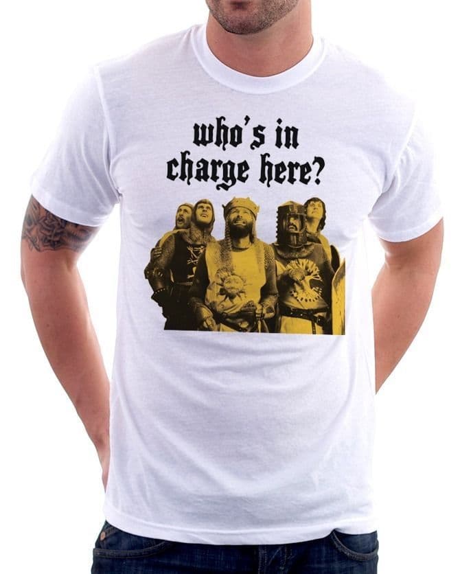 Monty Pythons Holy Grail funny The Knights Who Say Ni printed tshirt ...