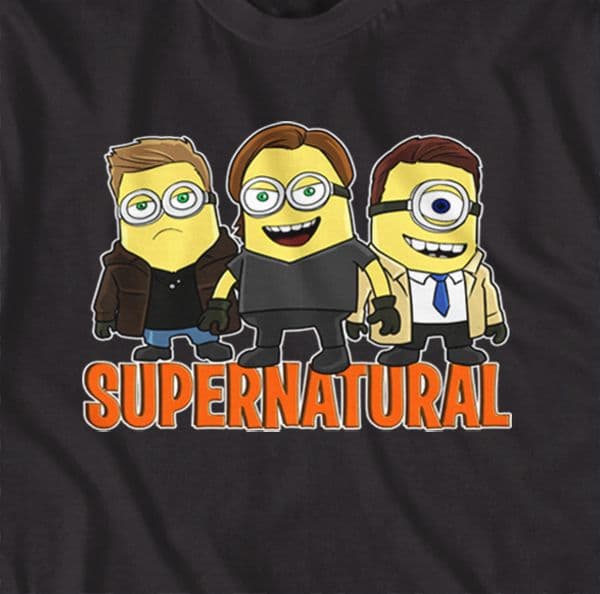 Team Minchester Minion Supernatural Joke t-shirt