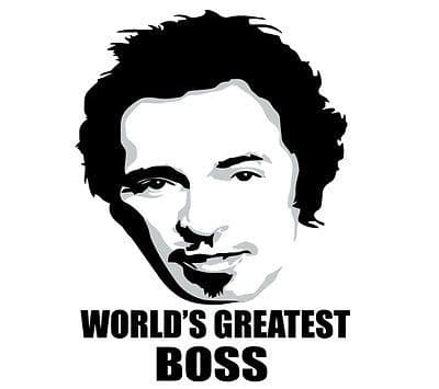 The Boss Bruce WORLD S GREATEST BOSS Springsteen joke t-shirt