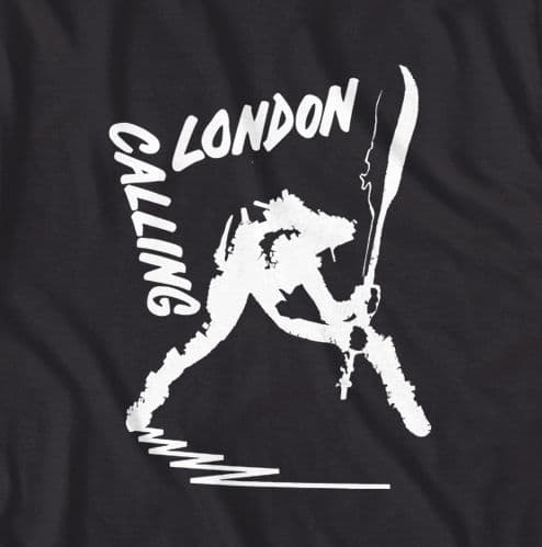 The Clash London Calling t-shirt in White or Grey