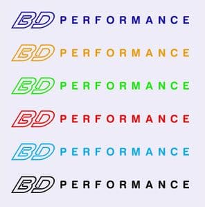 BD Performance 1 colour Sticker