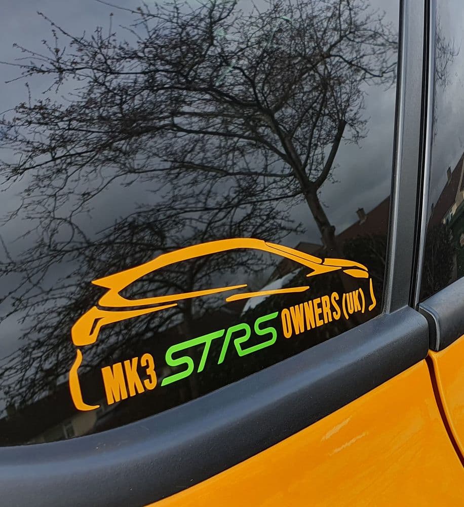 Mk3 ST/RS Owners UK Sticker PAIR