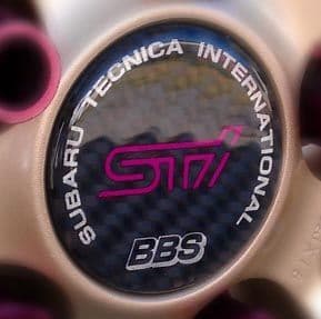 Single BBS STI Carbon Centre Cap Gel Overlay