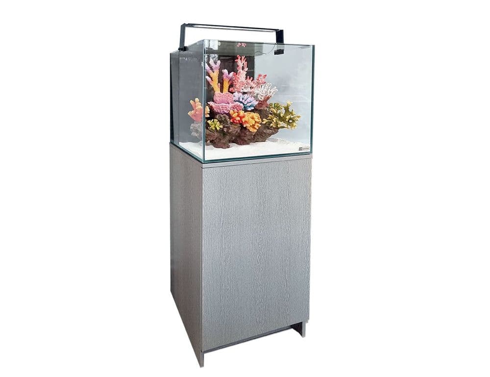 Mini Reef 90 With Grey Cabinet