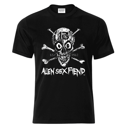 13 Skull Alien Sex Fiend Mens T Shirt From Blue Crumb Truck