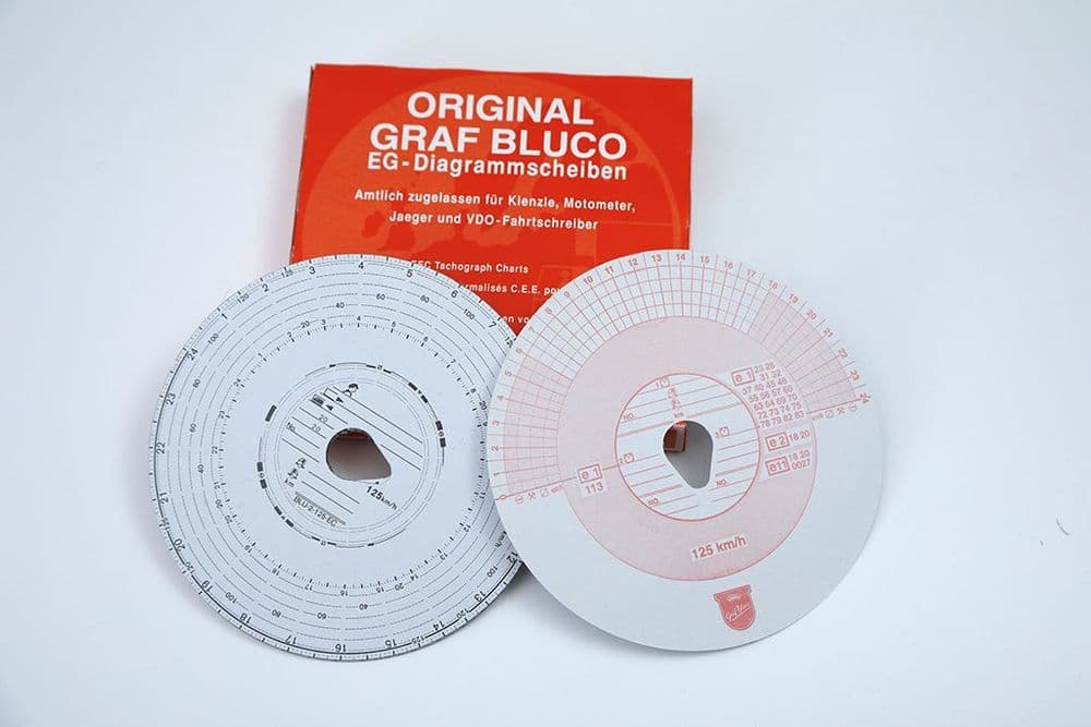 Tachograph Charts LK 125kph Computer read