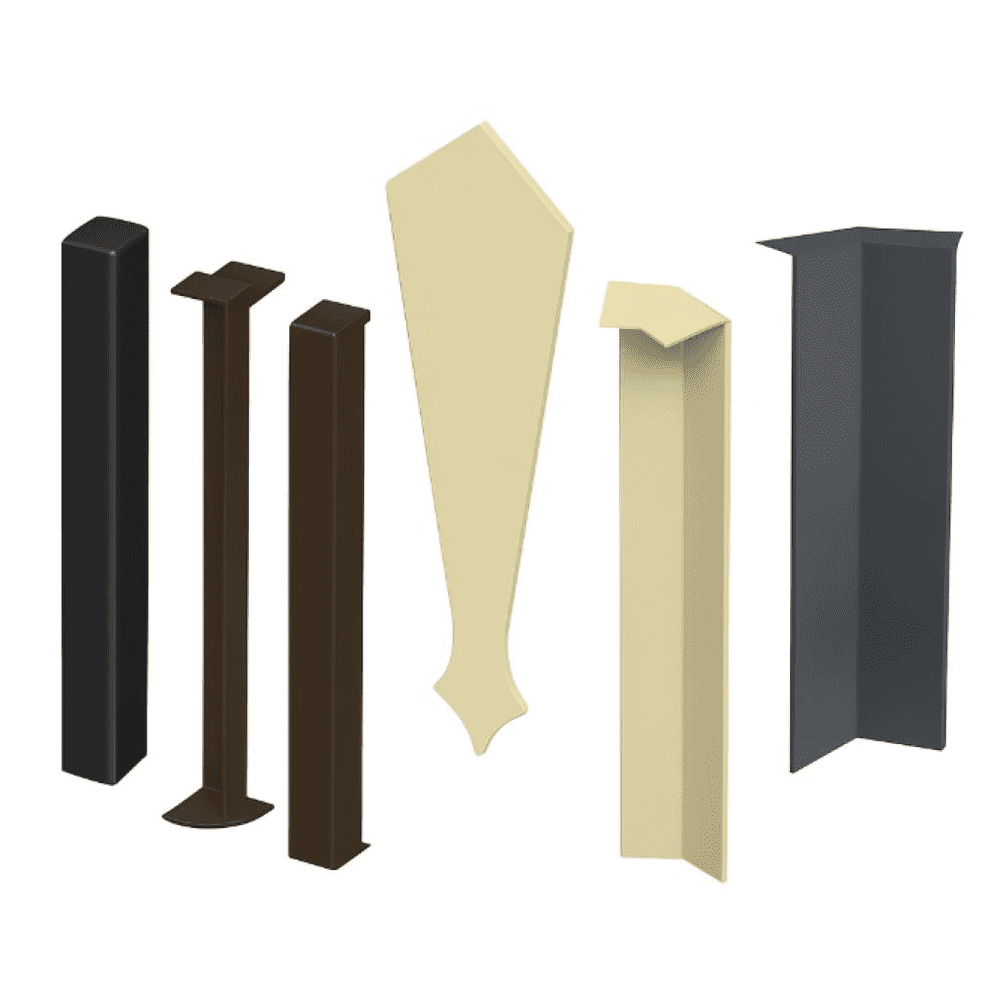 Freefoam Colormax Square Fascia 300mm 135Degree External Corner Dark Grey