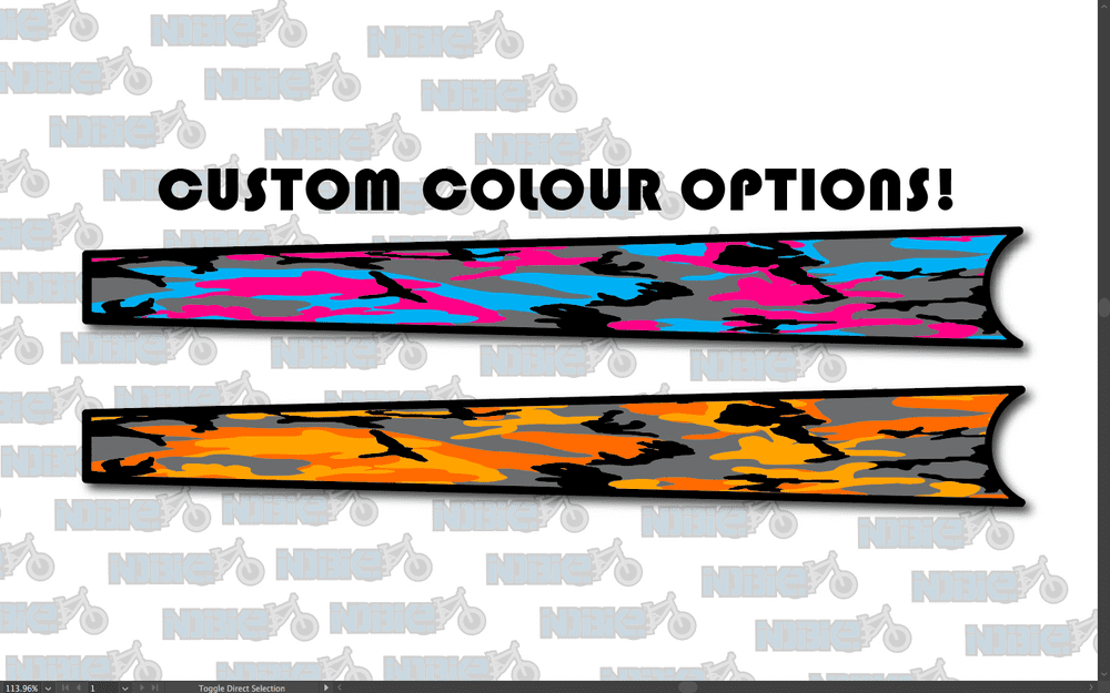 Camouflage Top Tube Graphic Protection CUSTOMISABLE