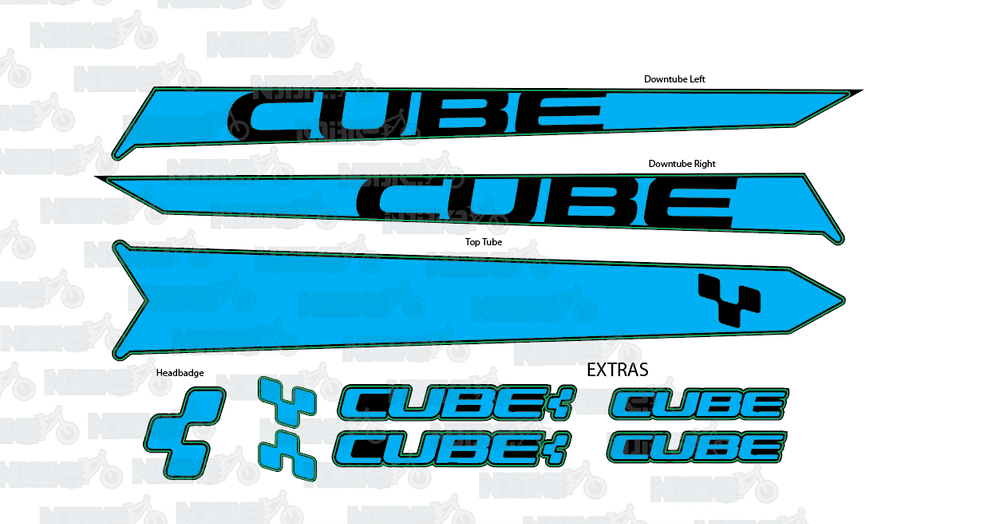 Cube Custom Graphic Set