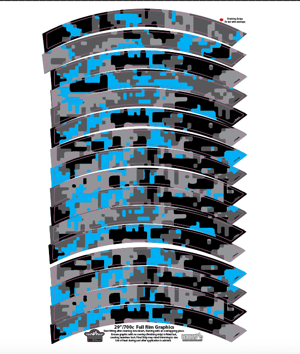 Digital Camouflage Full Rim Graphics CUSTOMISABLE