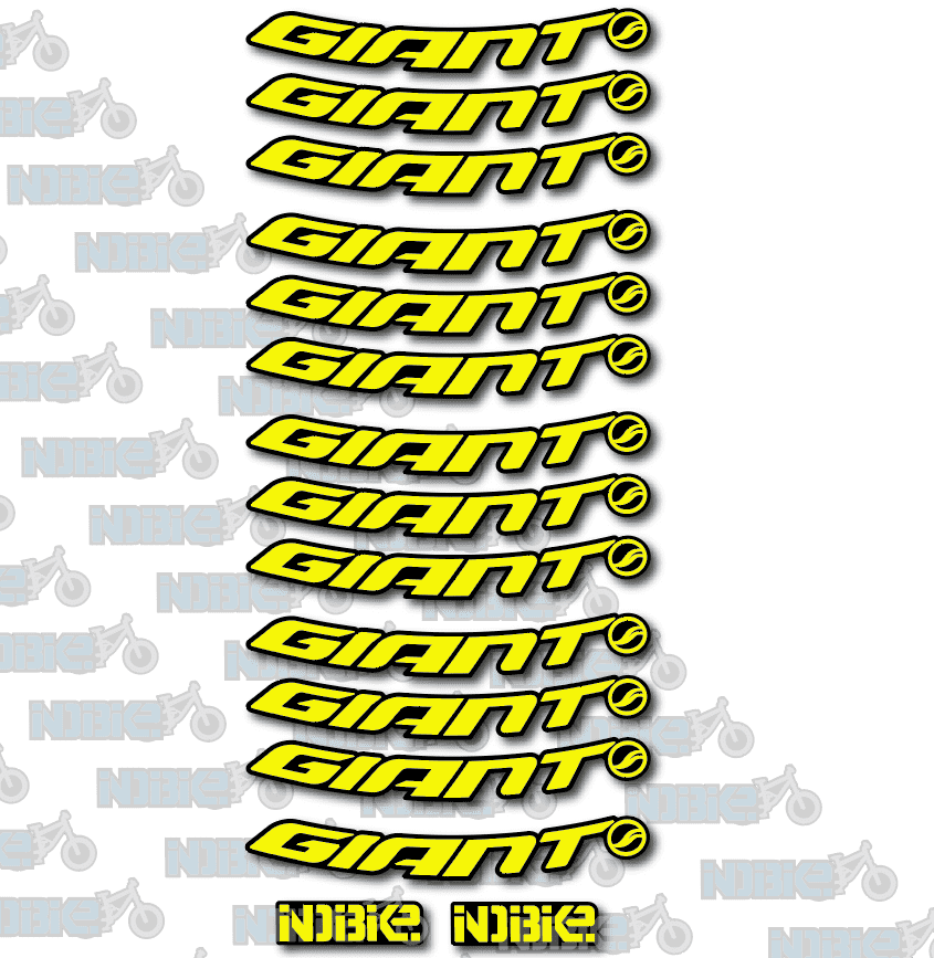 Giant Logo Rim Stickers/decals