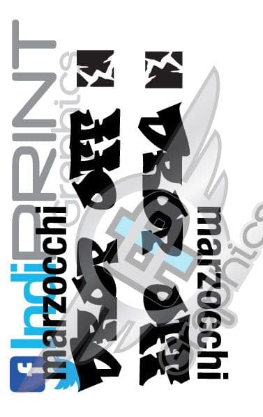 Marzocchi Graffiti Drop Off Fork Decals