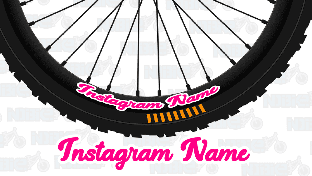 Script Text Custom Rim Graphics/Stickers