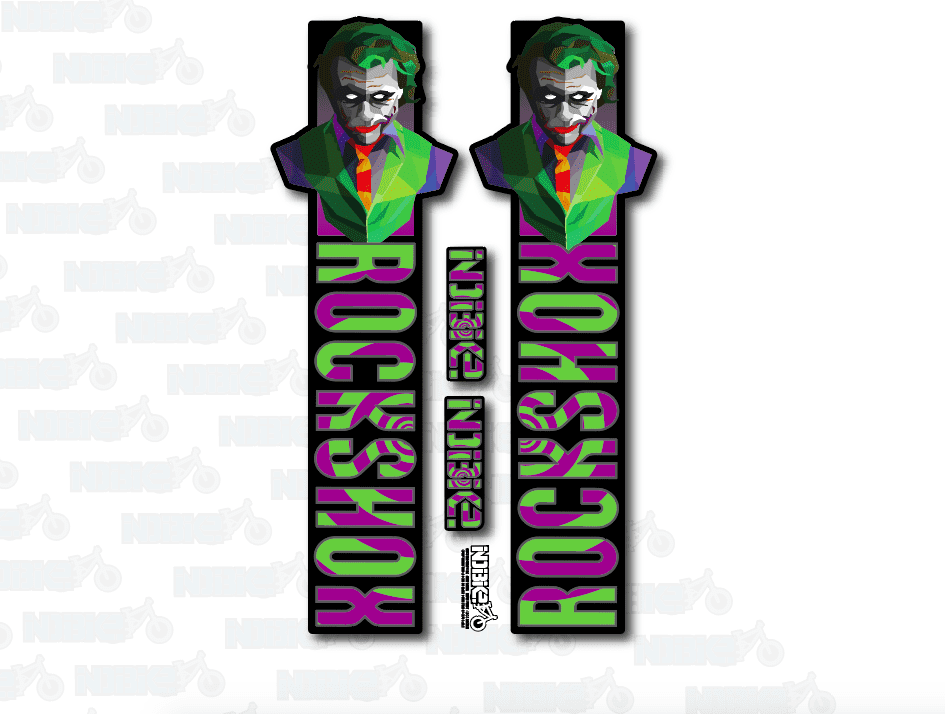 The Joker Rock Shox 2021 Fork Graphics Pike Reba Judy Zeb Lyrik