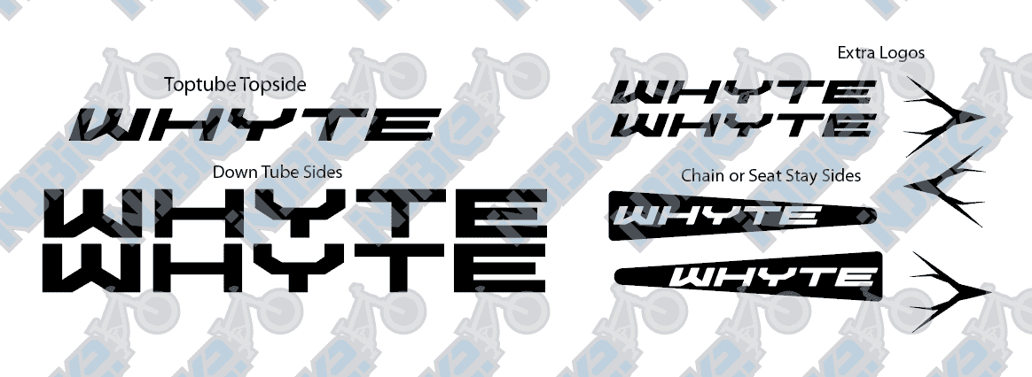 Whyte Basic Decal Kit