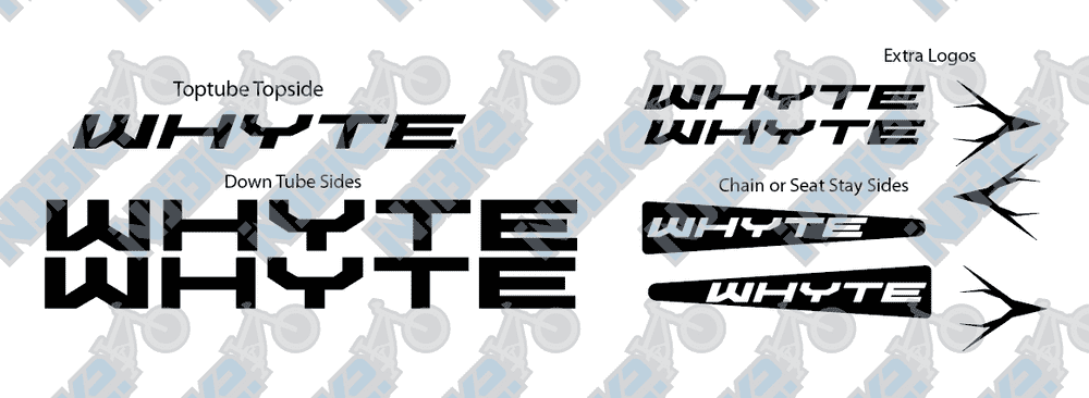 Whyte Basic Decal Kit