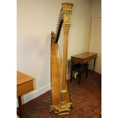 Erard Gothic Concert Harp Maple and Gold c1850