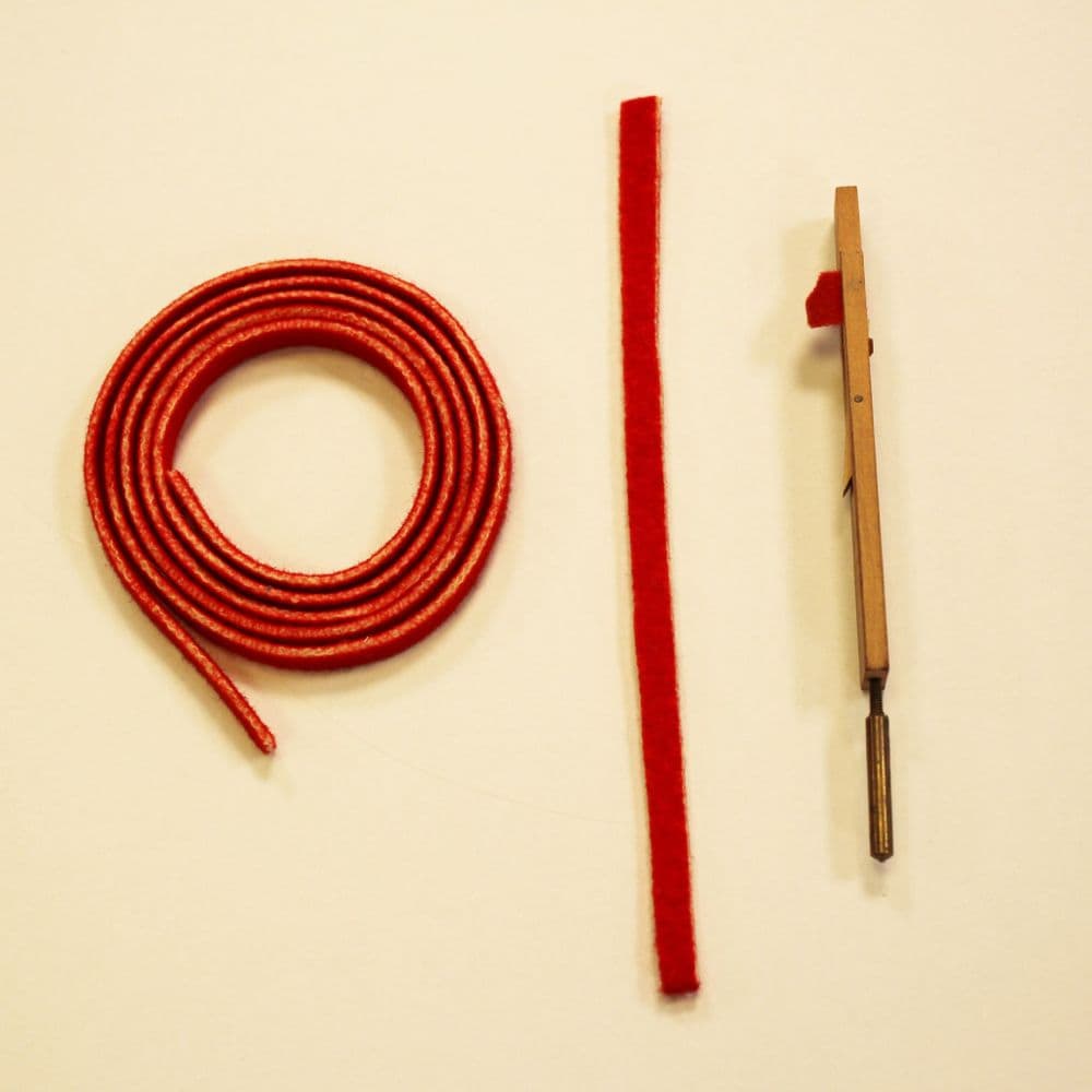 Felt strips for jack damper - Red for Morley Wooden Jacks