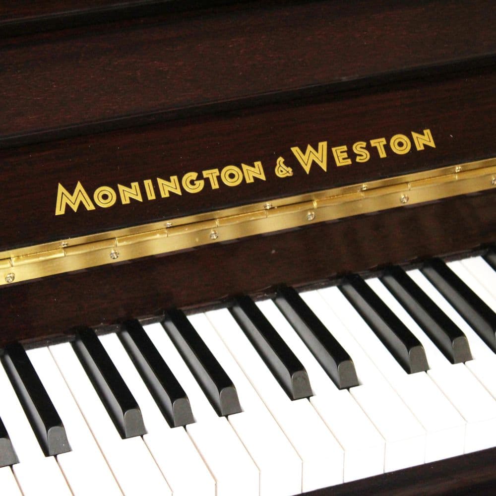 Monington and Weston 108cm Upright Piano Dark Mahogany c1997