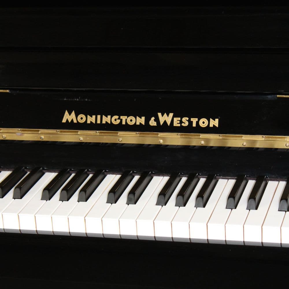 Monington and Weston 110cm Upright Piano Black c2011
