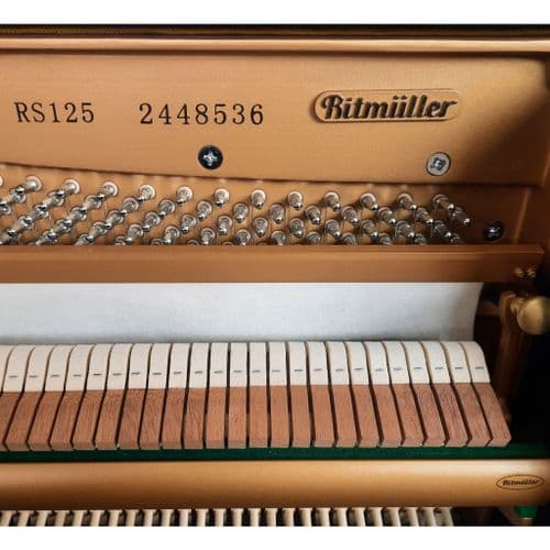 Ritmuller RS125 Traditional Upright Piano Black New