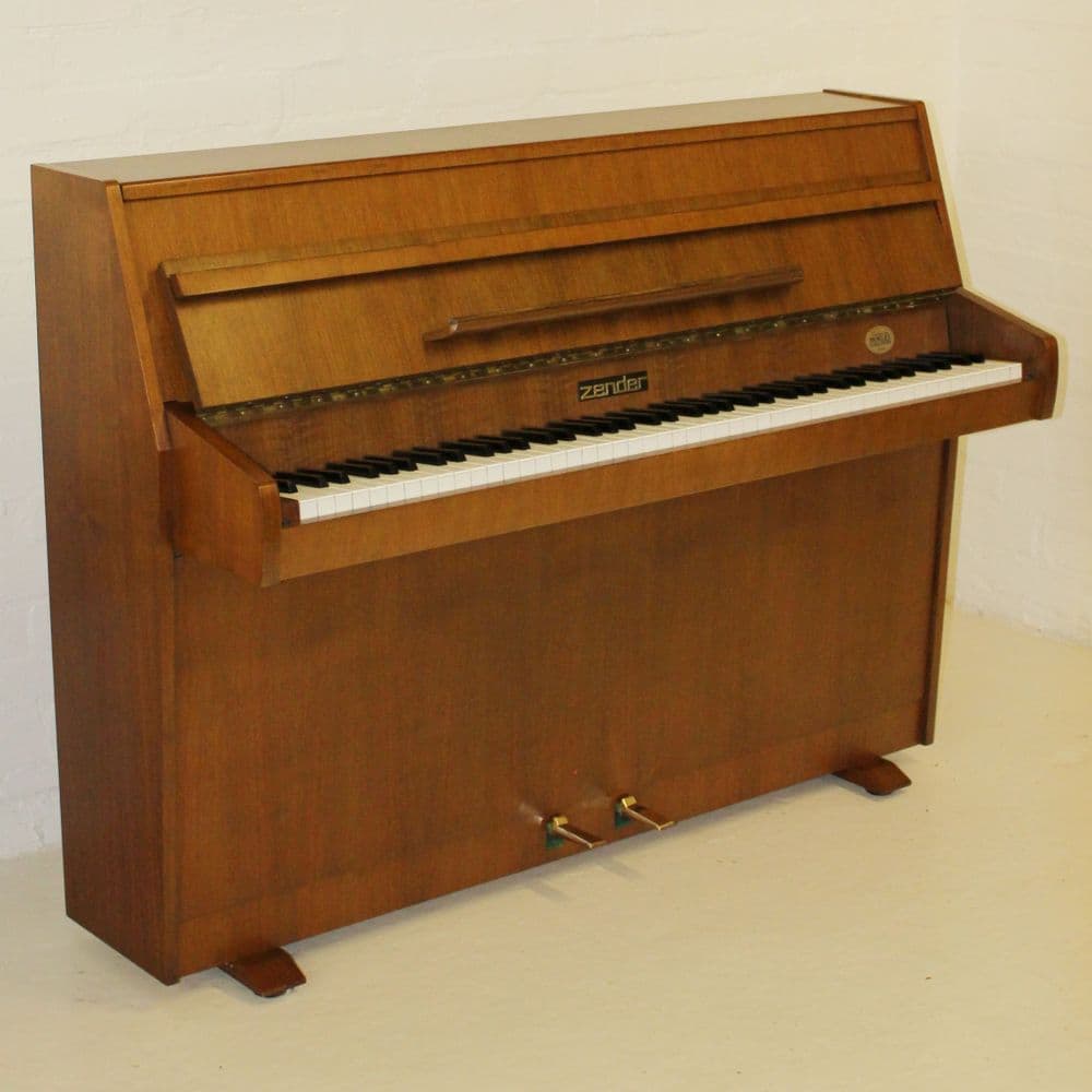 Zender 100cm Modern Upright Piano Walnut c1980