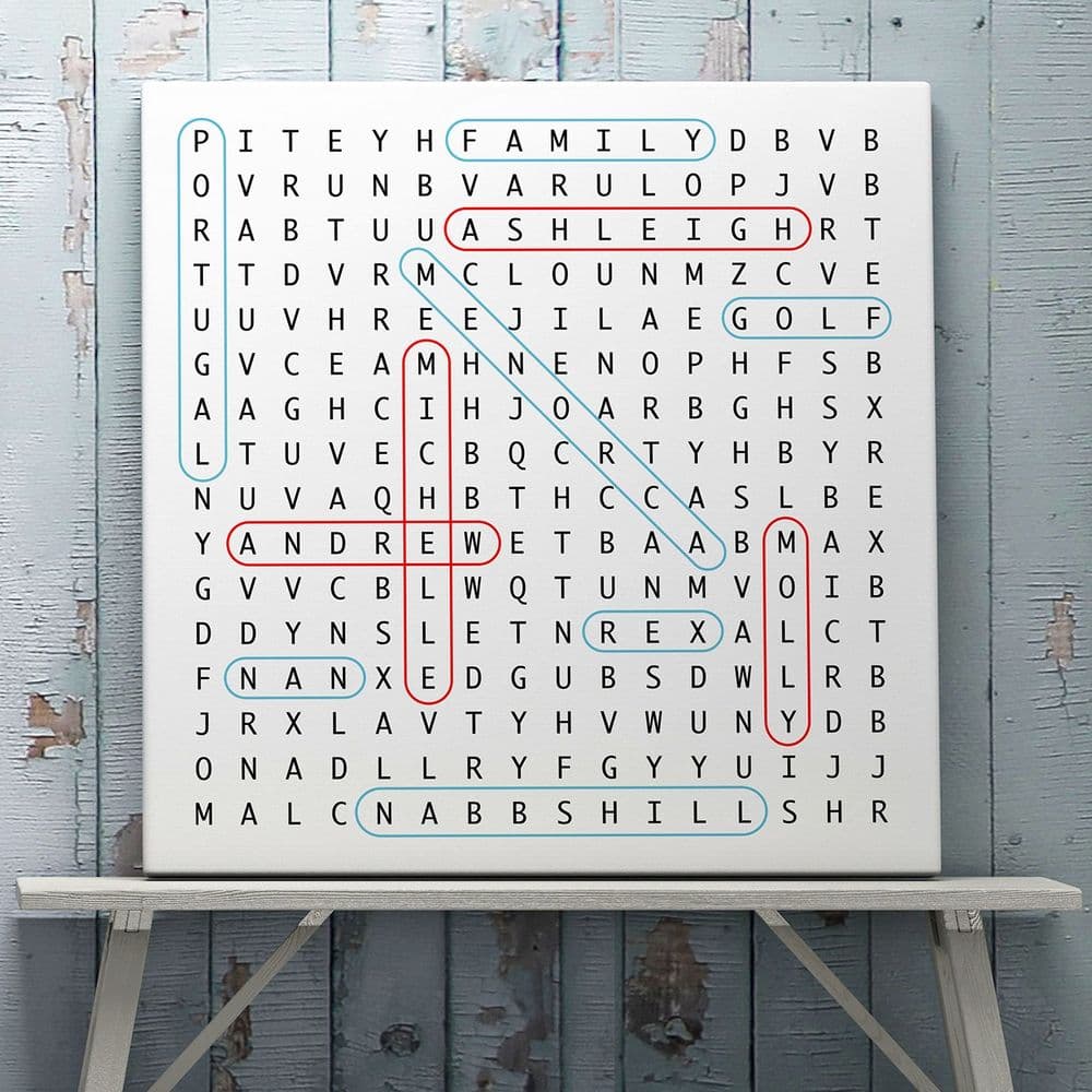 Personalised Word Search Art