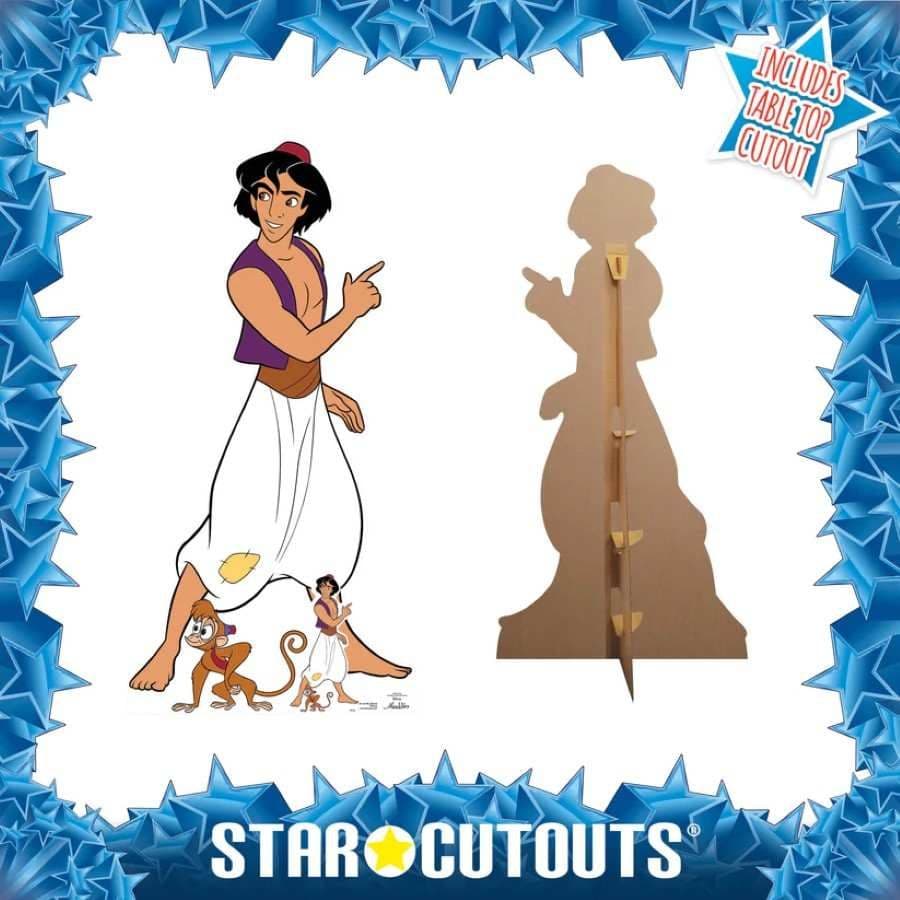 ALADDIN CLASSIC ALADDIN AND ABU DISNEY CARDBOARD CUT OUT
