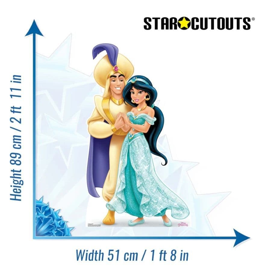 ALADDIN CLASSIC ALADDIN AND JASMINE DISNEY CARDBOARD CUT OUT