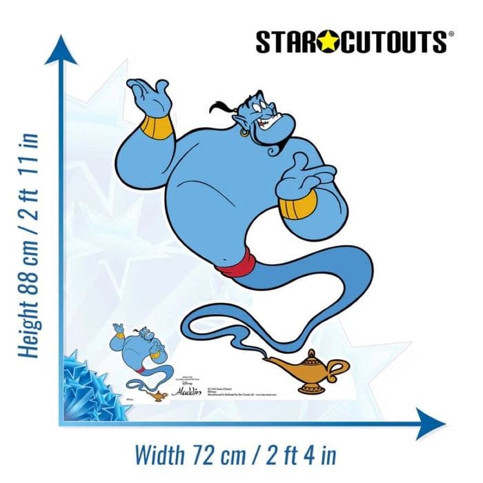 ALADDIN CLASSIC GENIE DISNEY CARDBOARD CUT OUT