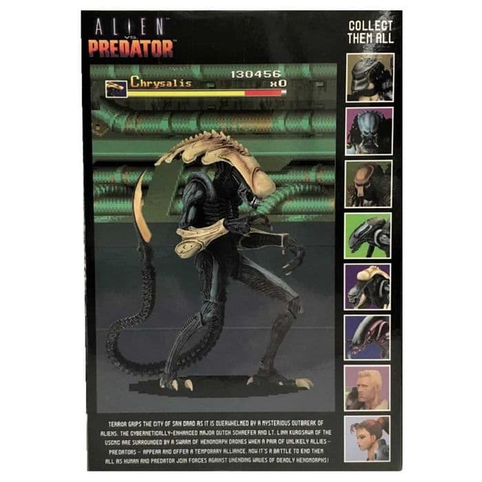 ALIEN VS PREDATOR ARCADE APPEARANCE CHRYSALIS ALIEN ACTION FIGURE FROM NECA