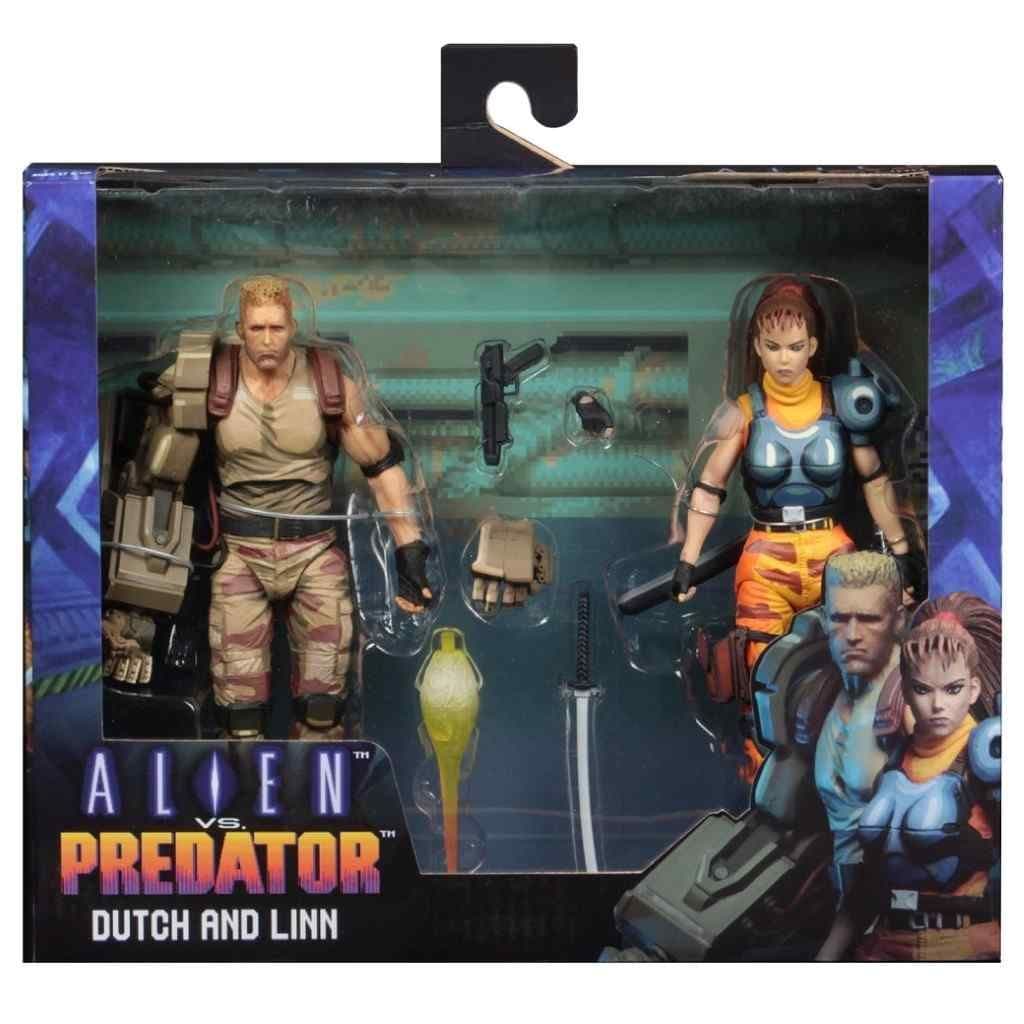 ALIEN VS PREDATOR ARCADE APPEARANCE DUTCH AND LINN ACTION FIGURE 2 PACK ...