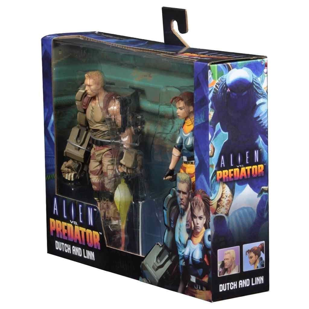 ALIEN VS PREDATOR ARCADE APPEARANCE DUTCH AND LINN ACTION FIGURE 2 PACK ...