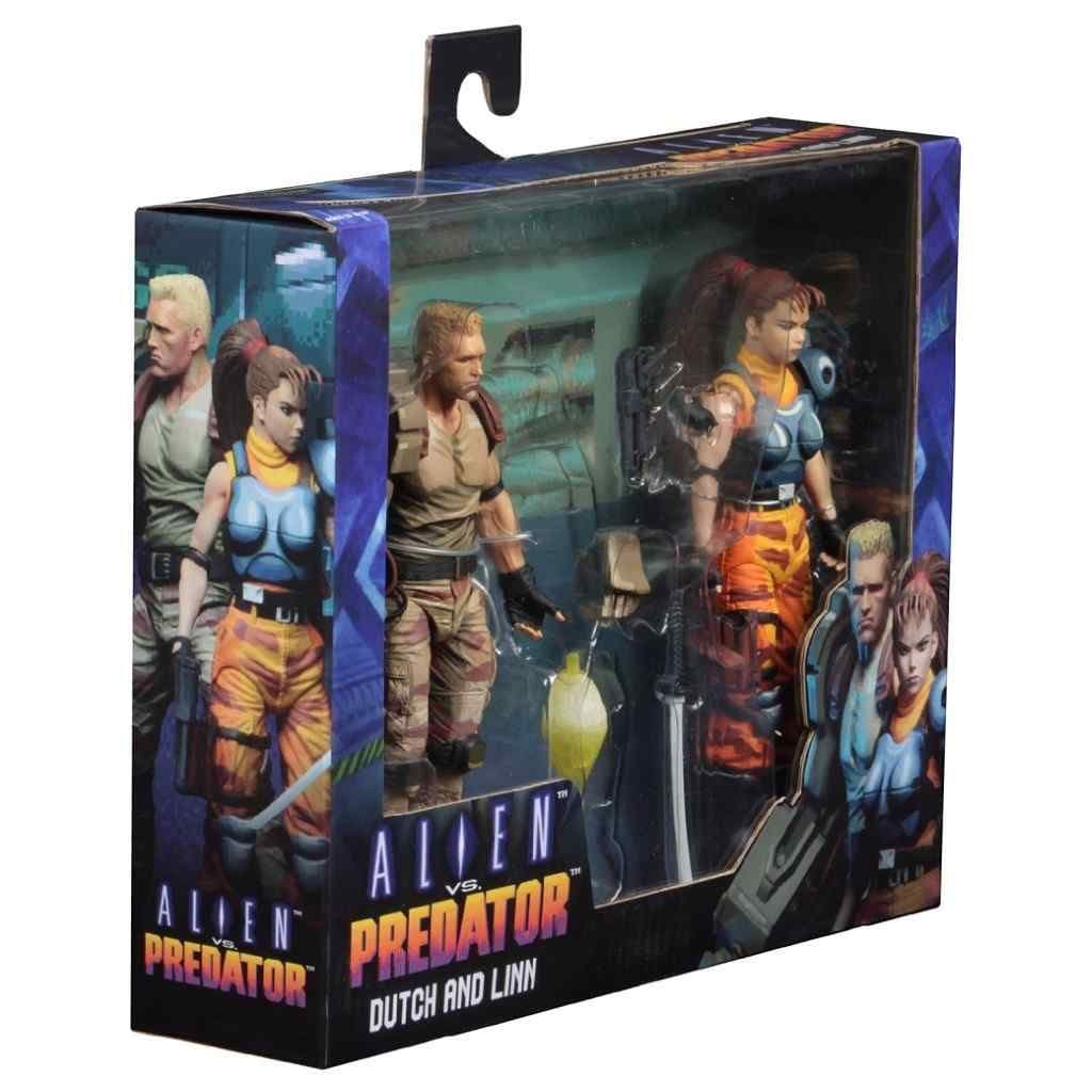 ALIEN VS PREDATOR ARCADE APPEARANCE DUTCH AND LINN ACTION FIGURE 2 PACK ...
