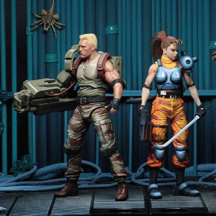 ALIEN VS PREDATOR ARCADE APPEARANCE DUTCH AND LINN ACTION FIGURE 2 PACK ...