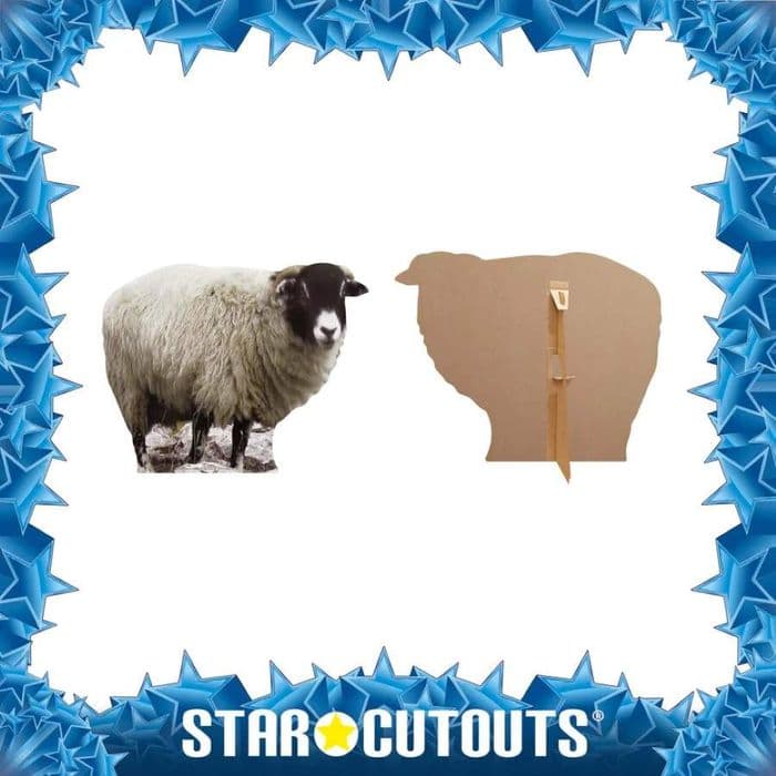 ANIMALS SHEEP WITH HORNS CARDBOARD CUT OUT