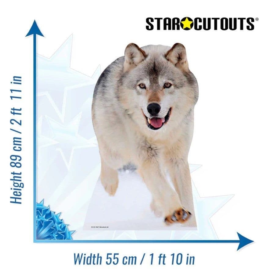ANIMALS WOLF CARDBOARD CUT OUT