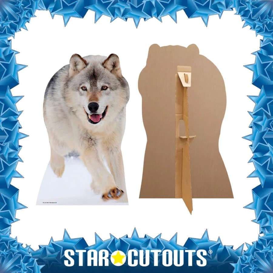 ANIMALS WOLF CARDBOARD CUT OUT