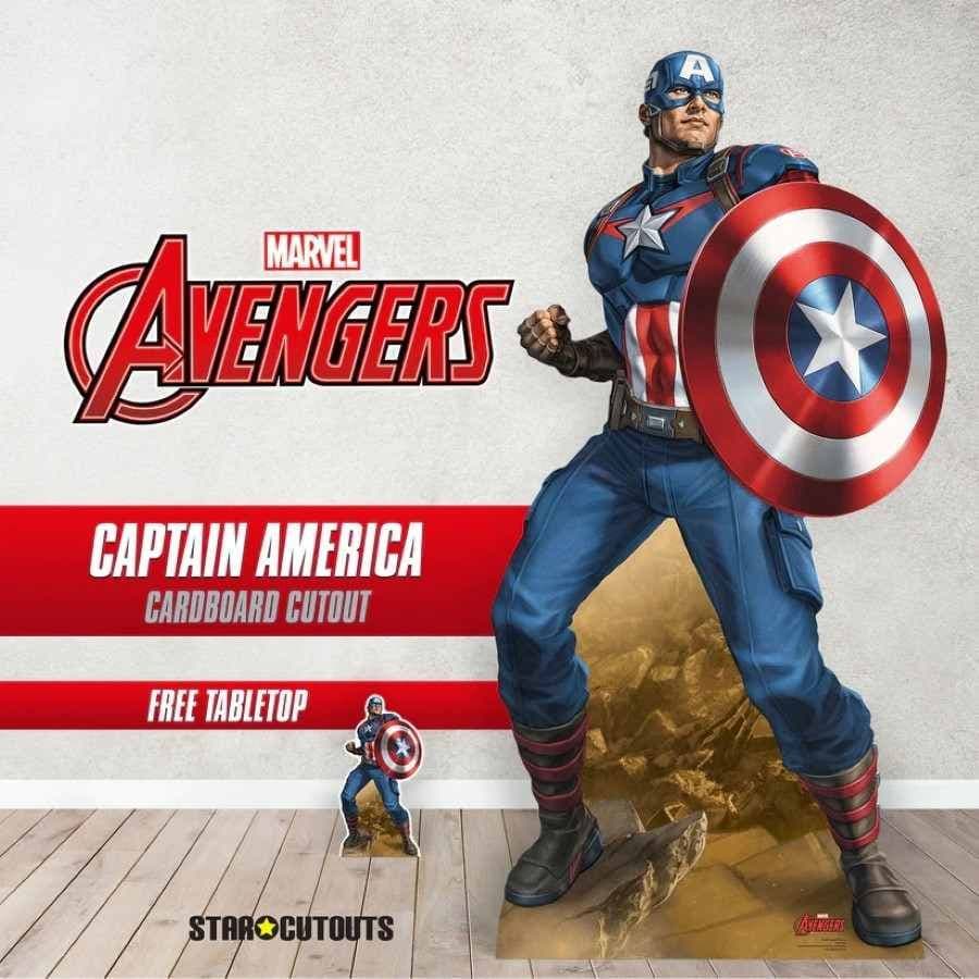 AVENGERS CAPTAIN AMERICA EARTHS MIGHTIEST HERO LIFE SIZE CARDBOARD CUT OUT