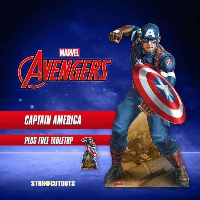 AVENGERS CAPTAIN AMERICA VIBRANIUM SHIELD LIFE SIZE CARDBOARD CUT OUT