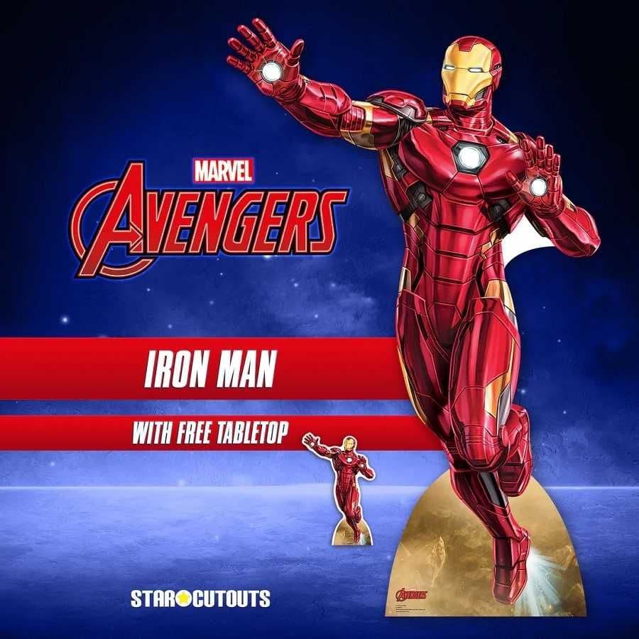 AVENGERS IRON MAN TONY STARK LIFE SIZE CARDBOARD CUT OUT